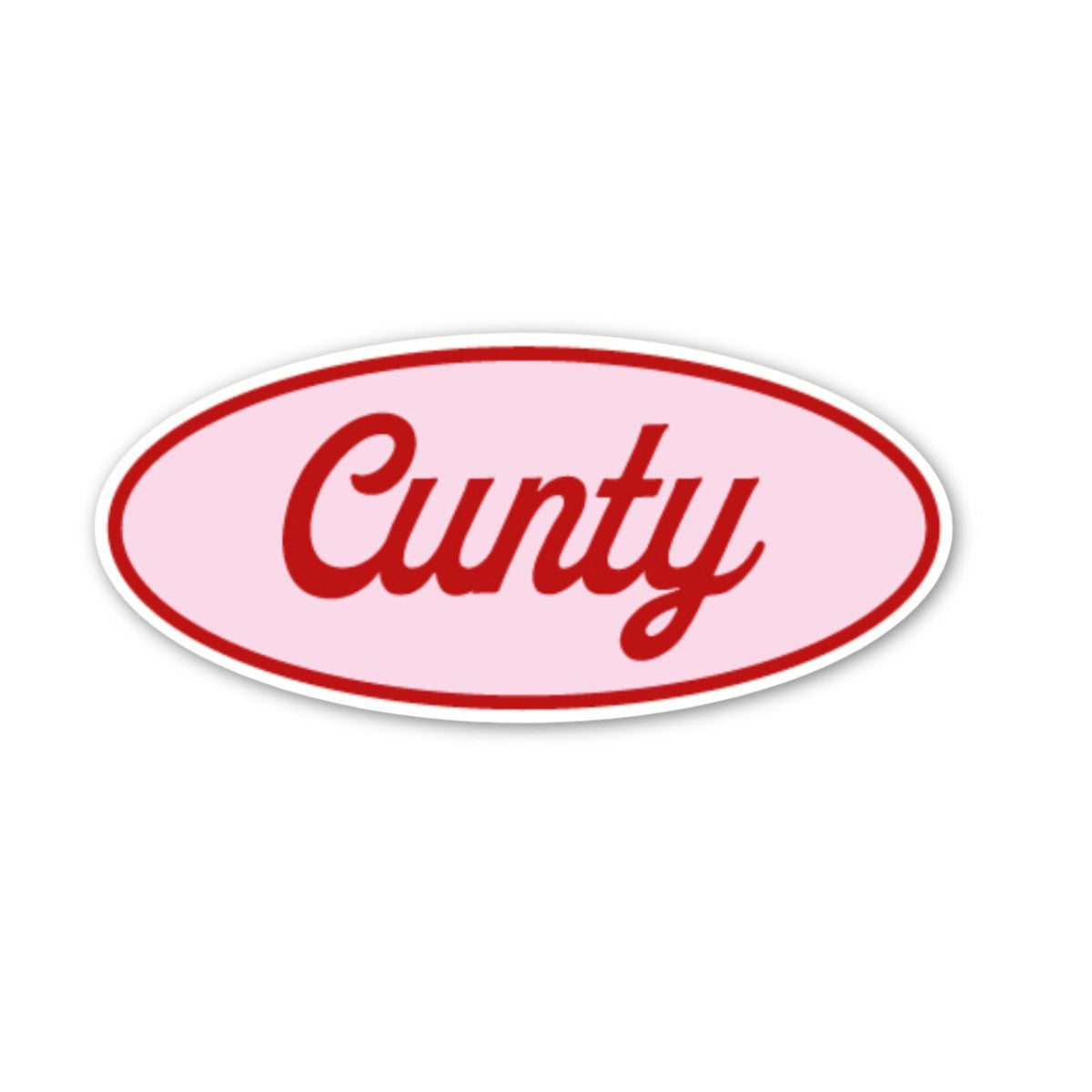 Cunty Diner Name Tag Sticker | Fun Club – Outer Layer