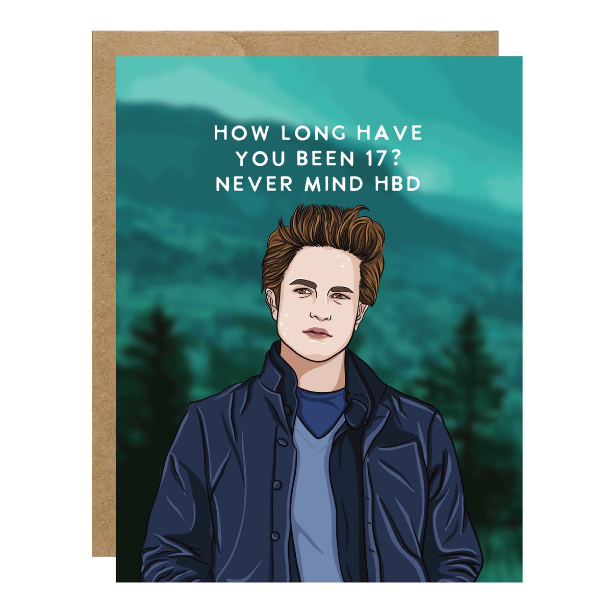 Edward Twilight Birthday Card | Simple Whimsy – Outer Layer