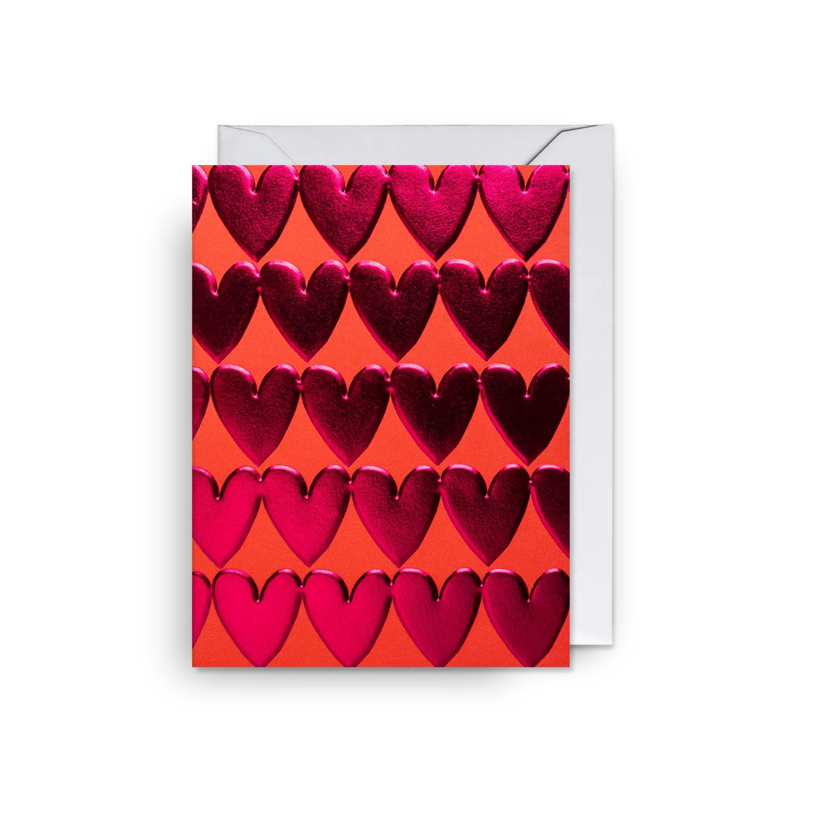 Embossed Hearts Mini Card | Lagom Design – Outer Layer