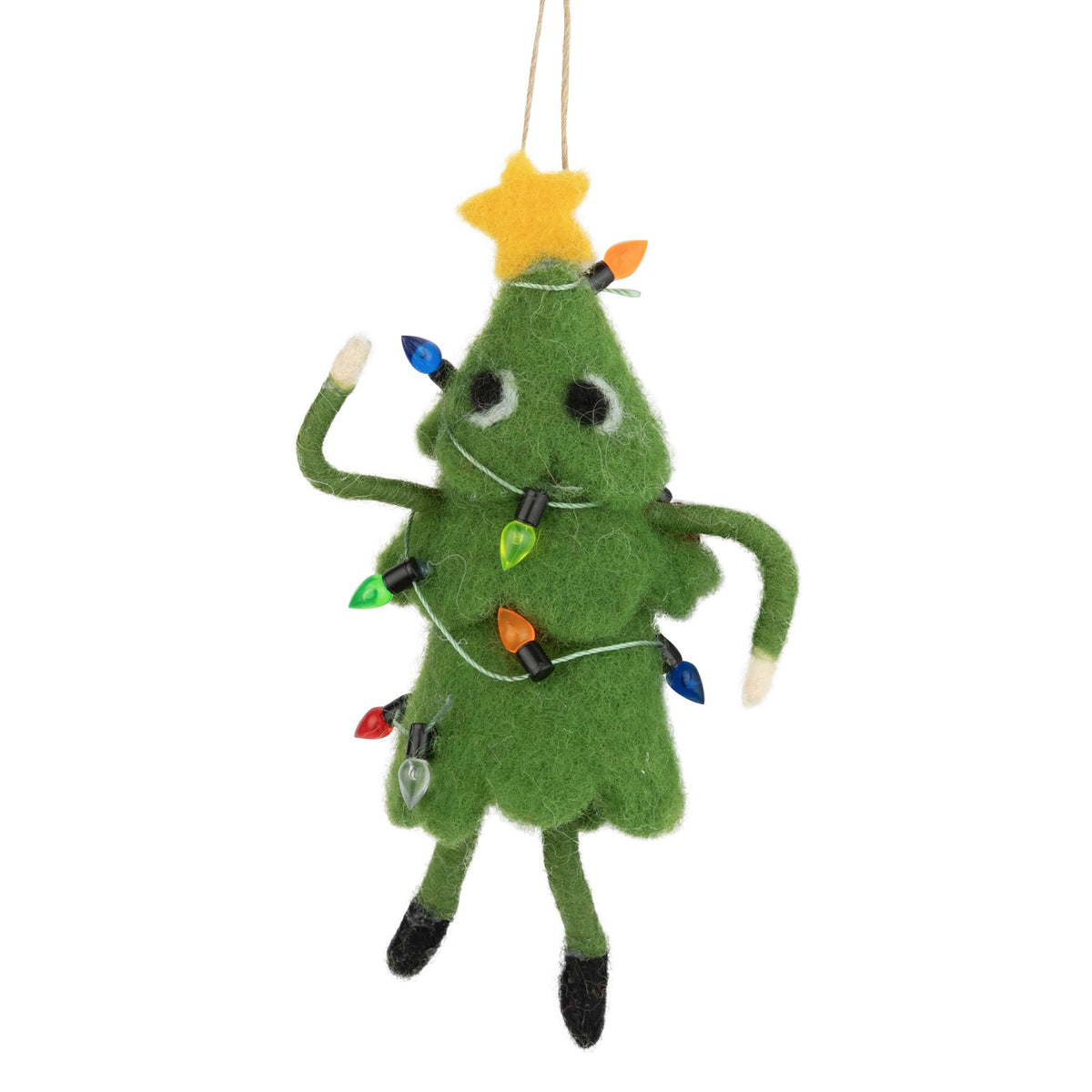 Felt Christmas Tree Character Ornament | Silver Tree – Outer Layer