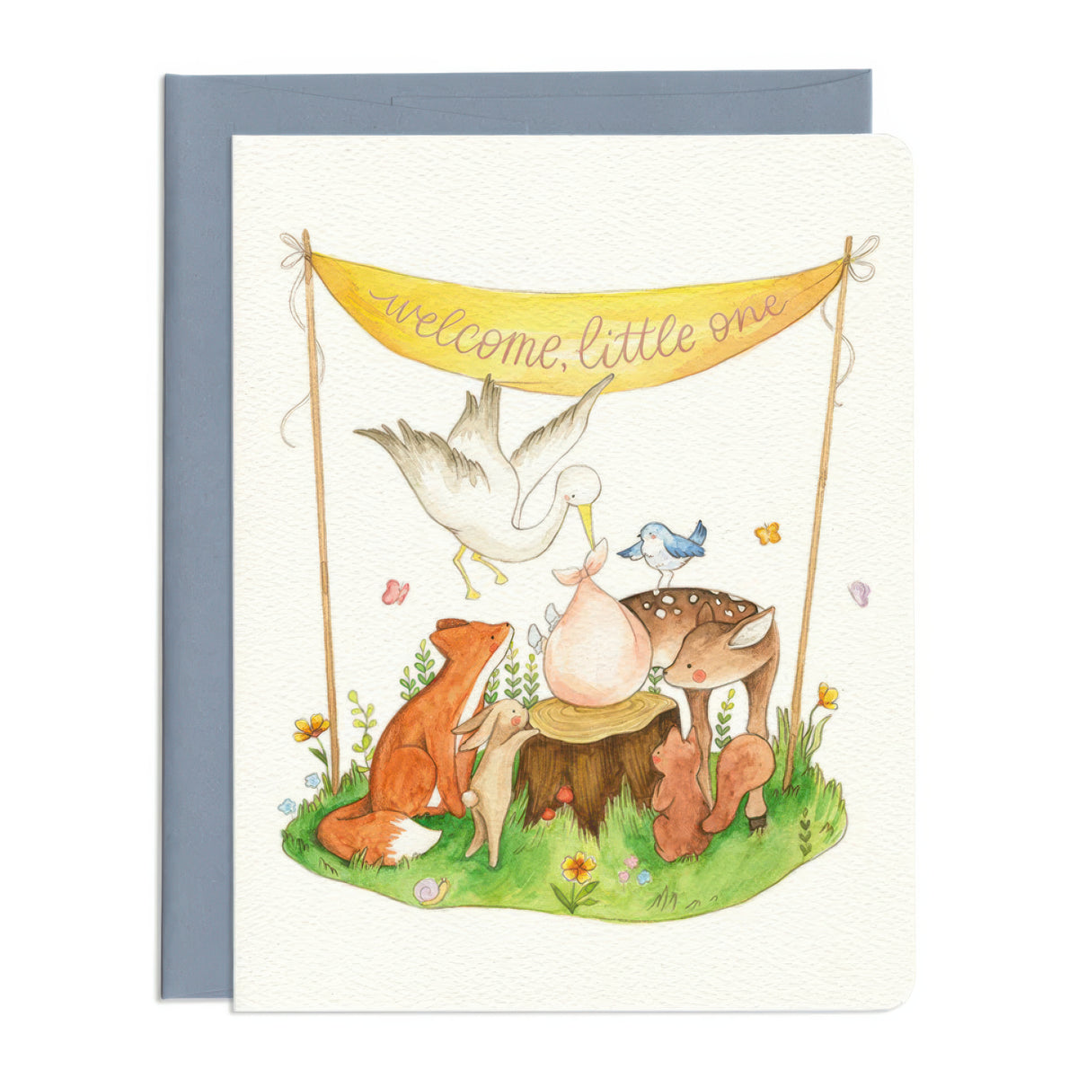 Forest Friends Baby Card | Gotamago – Outer Layer