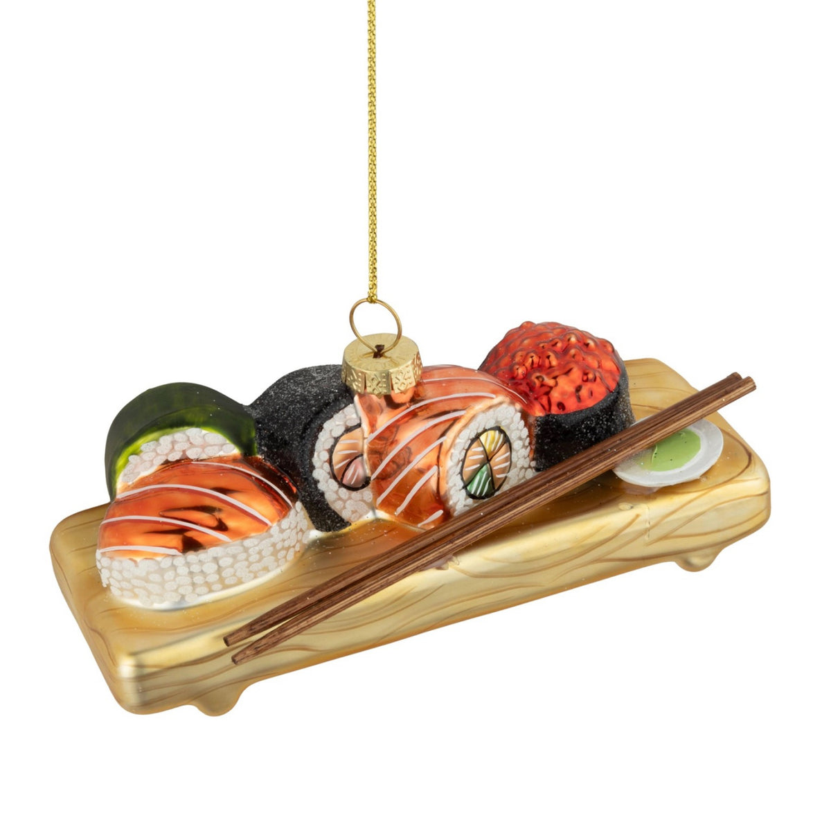 Glass Sushi Tray Ornament | Silver Tree – Outer Layer