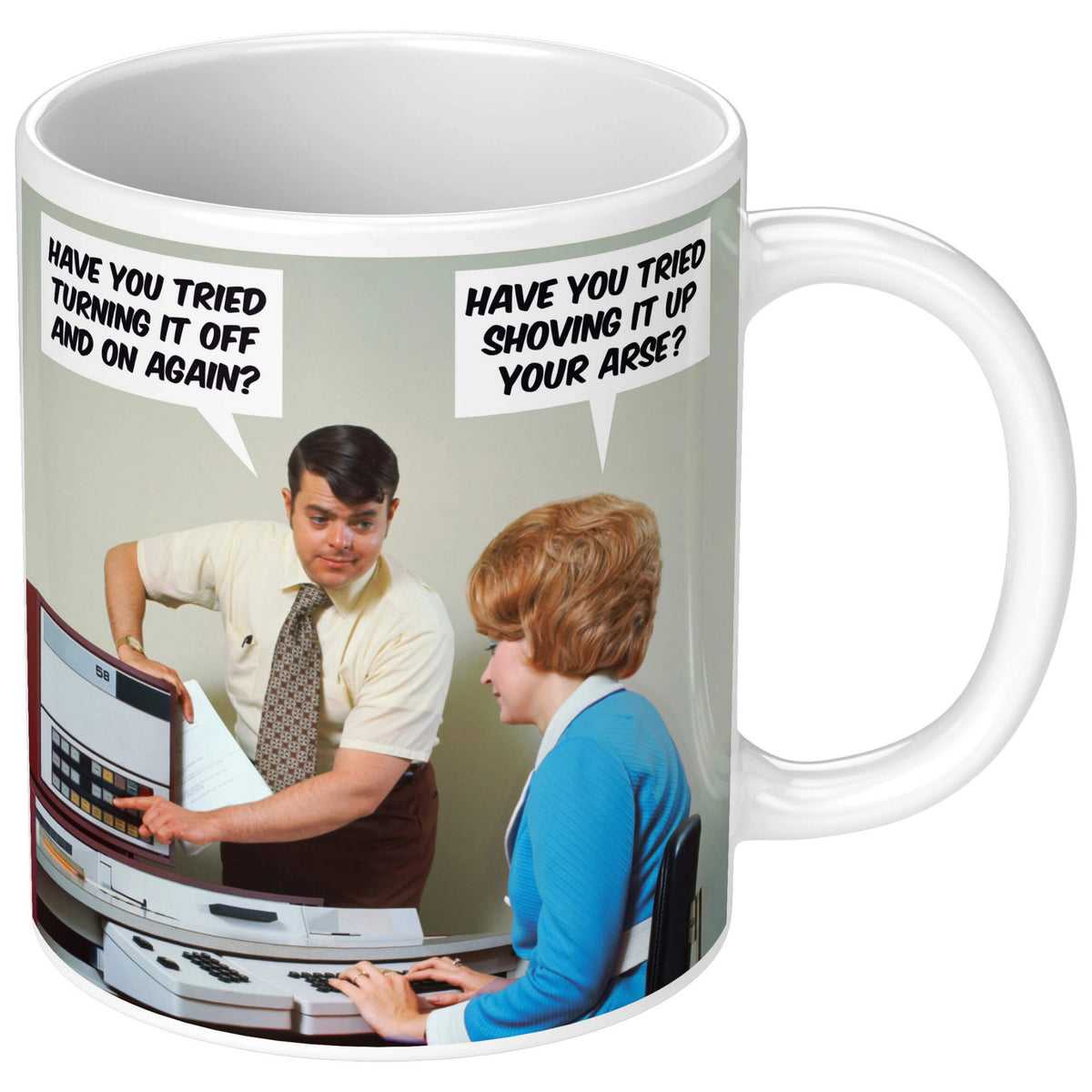 Have You Tried Turning It Off Mug | Dean Morris Cards – Outer Layer