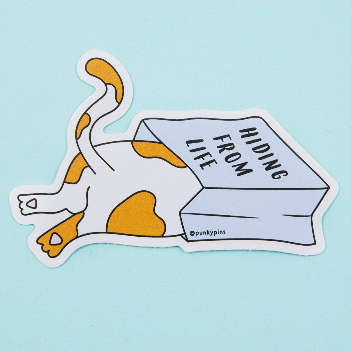 Hiding From Life Vinyl Sticker | Punky Pins – Outer Layer
