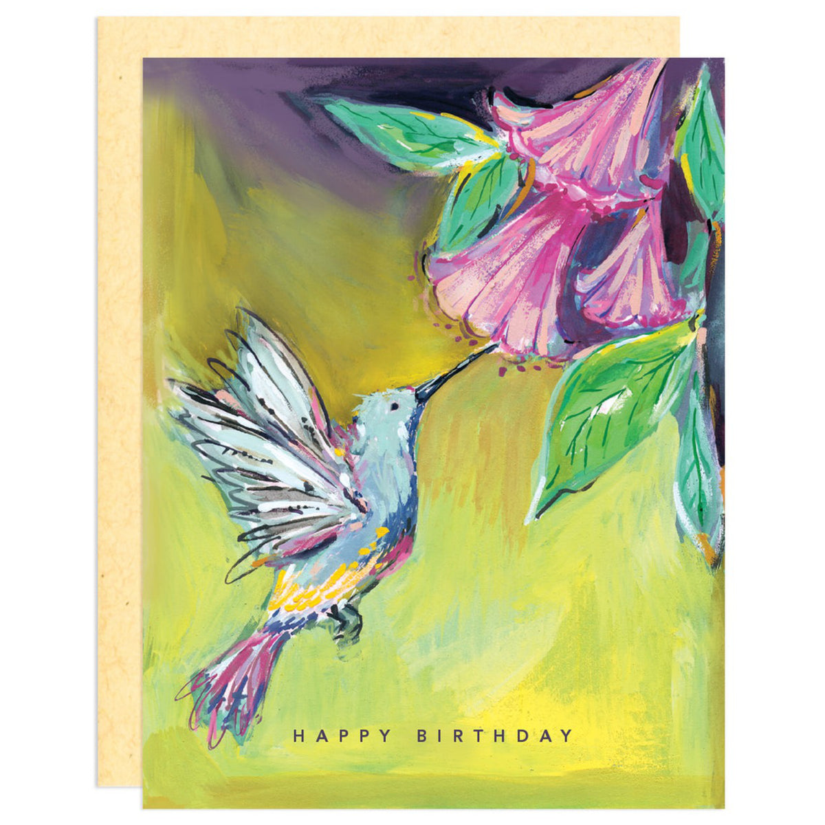 Hummingbird Birthday Card | Darling Lemon – Outer Layer