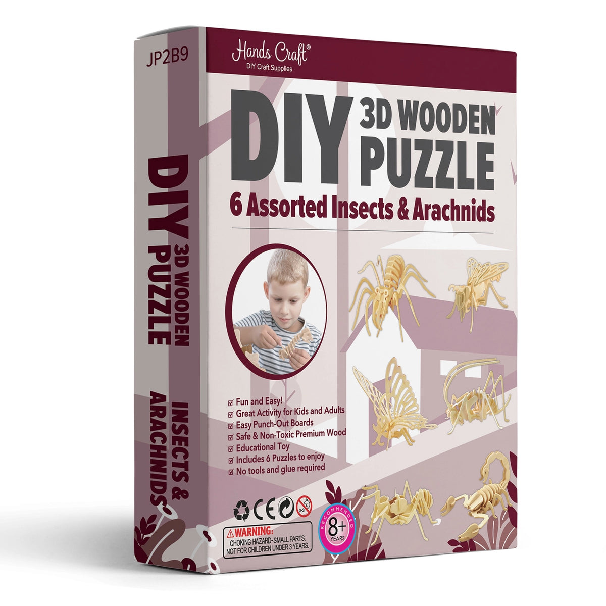 Insects & Arachnids 3D Wooden Puzzle Pack | Hands Craft – Outer Layer
