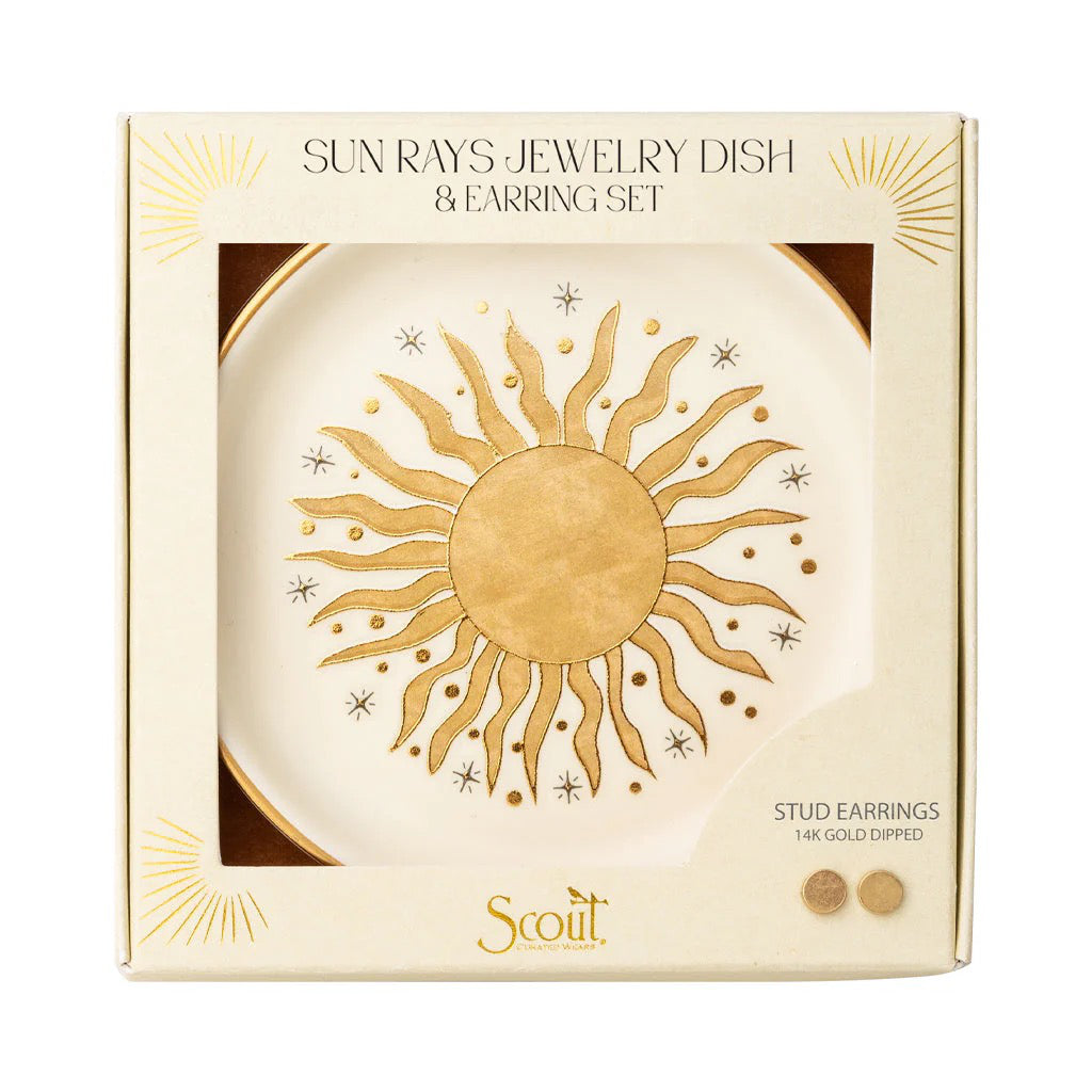 Jewelry Dish & Stud Earring Set Sun Rays | Scout Curated Wears – Outer ...