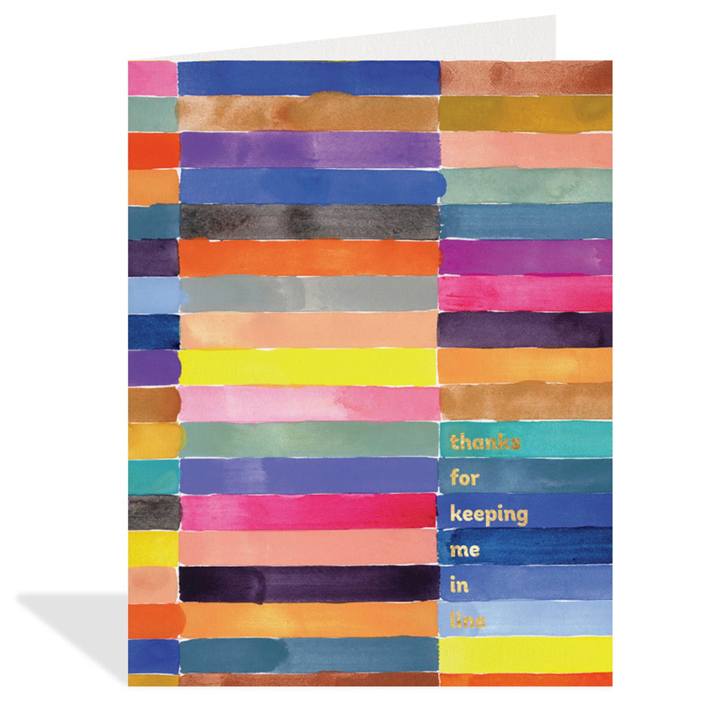 Keeping Me In Line Card | Halfpenny Postage – Outer Layer