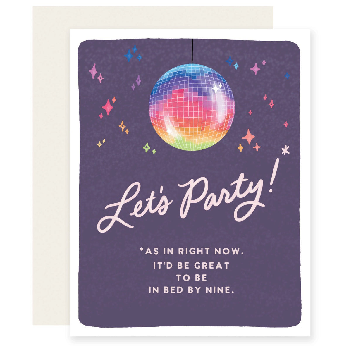 Let's Party Right Now Birthday Card | Slightly Stationery – Outer Layer