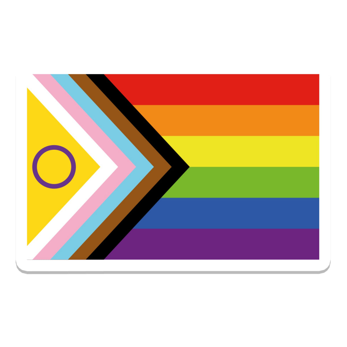 LGBTQ Pride Flag Waterproof Sticker | Rebel and Siren – Outer Layer