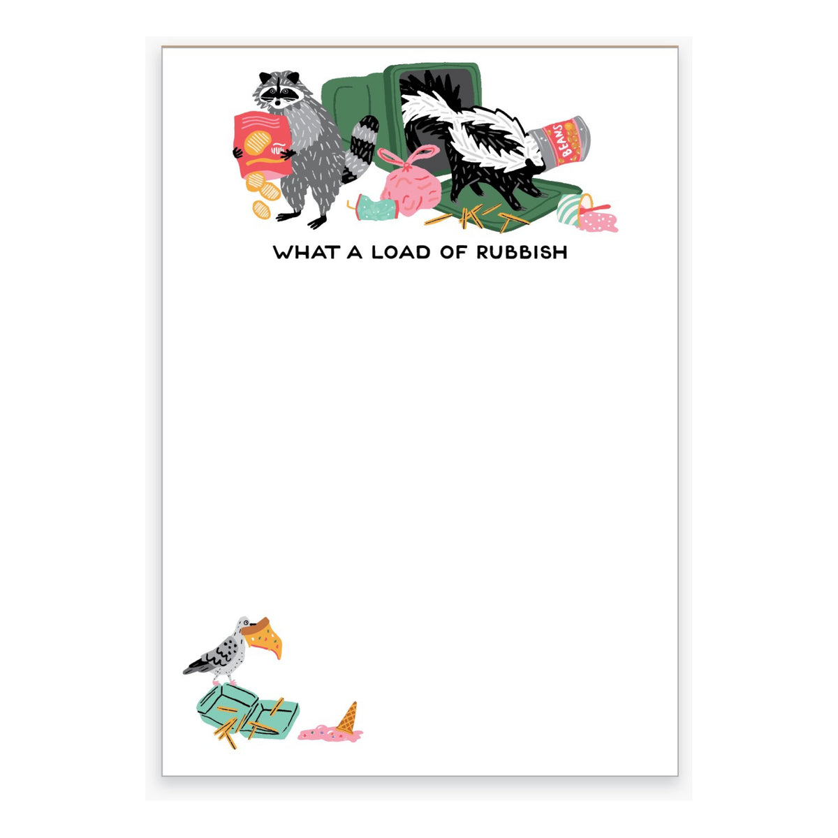 Load Of Rubbish Notepad | Party of One – Outer Layer