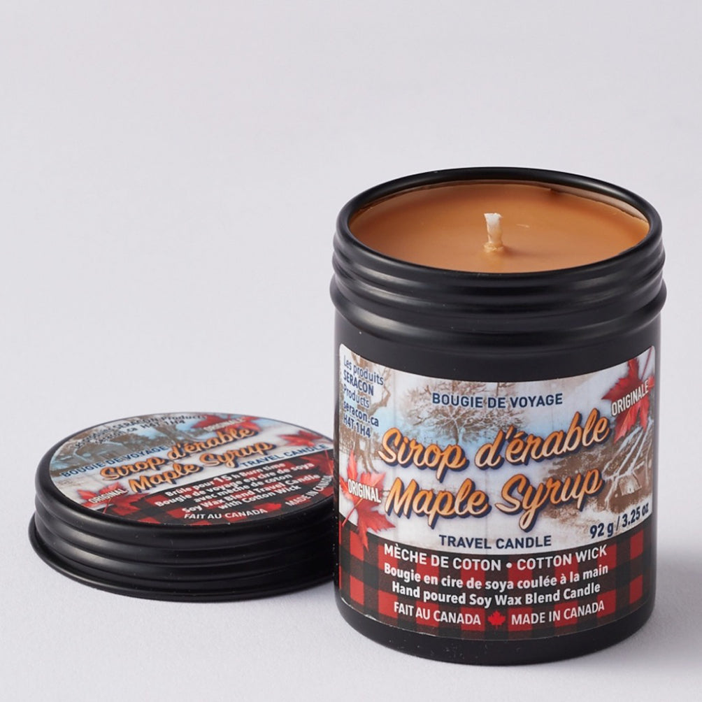 Maple Syrup Small Travel Tin Black Cotton Wick | Seracon – Outer Layer
