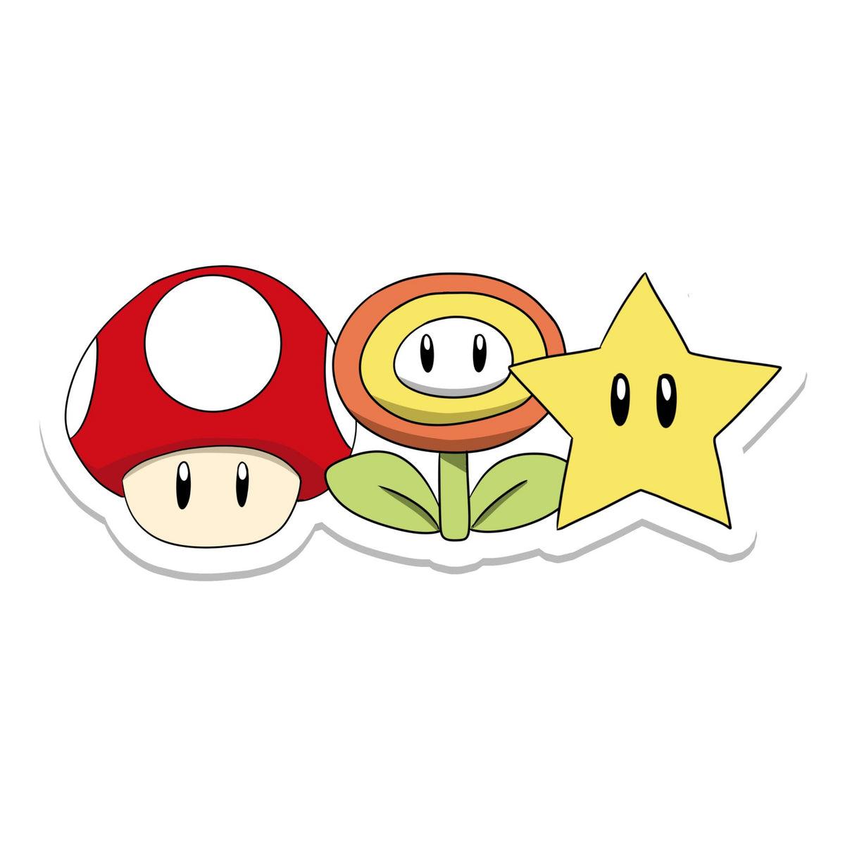 Mario Icons Sticker | Rebel and Siren – Outer Layer