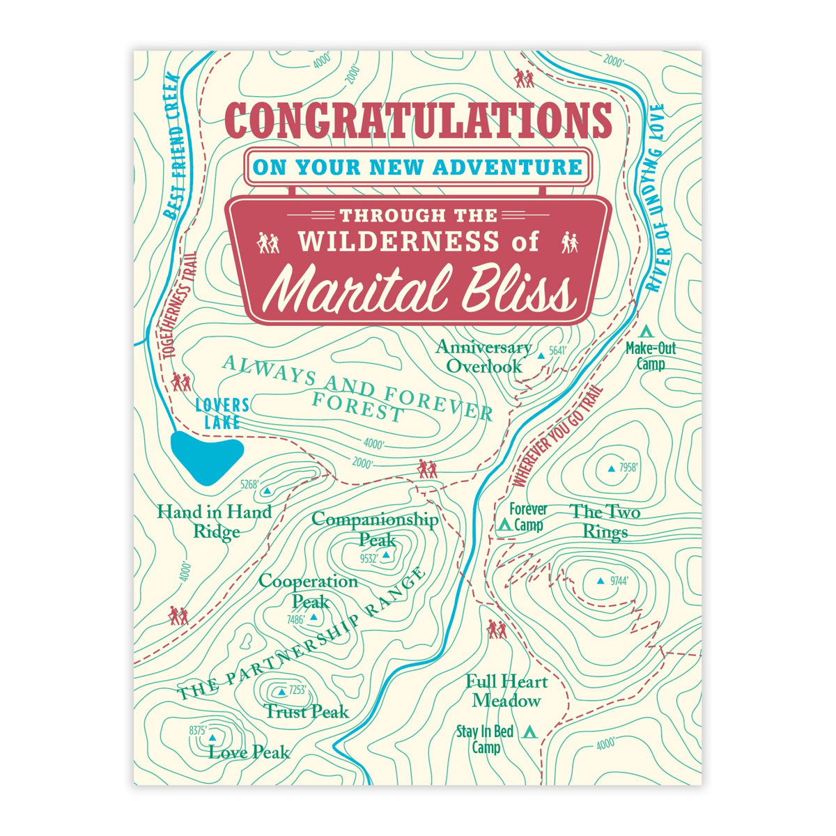 Marital Bliss Map Card | Waterknot – Outer Layer