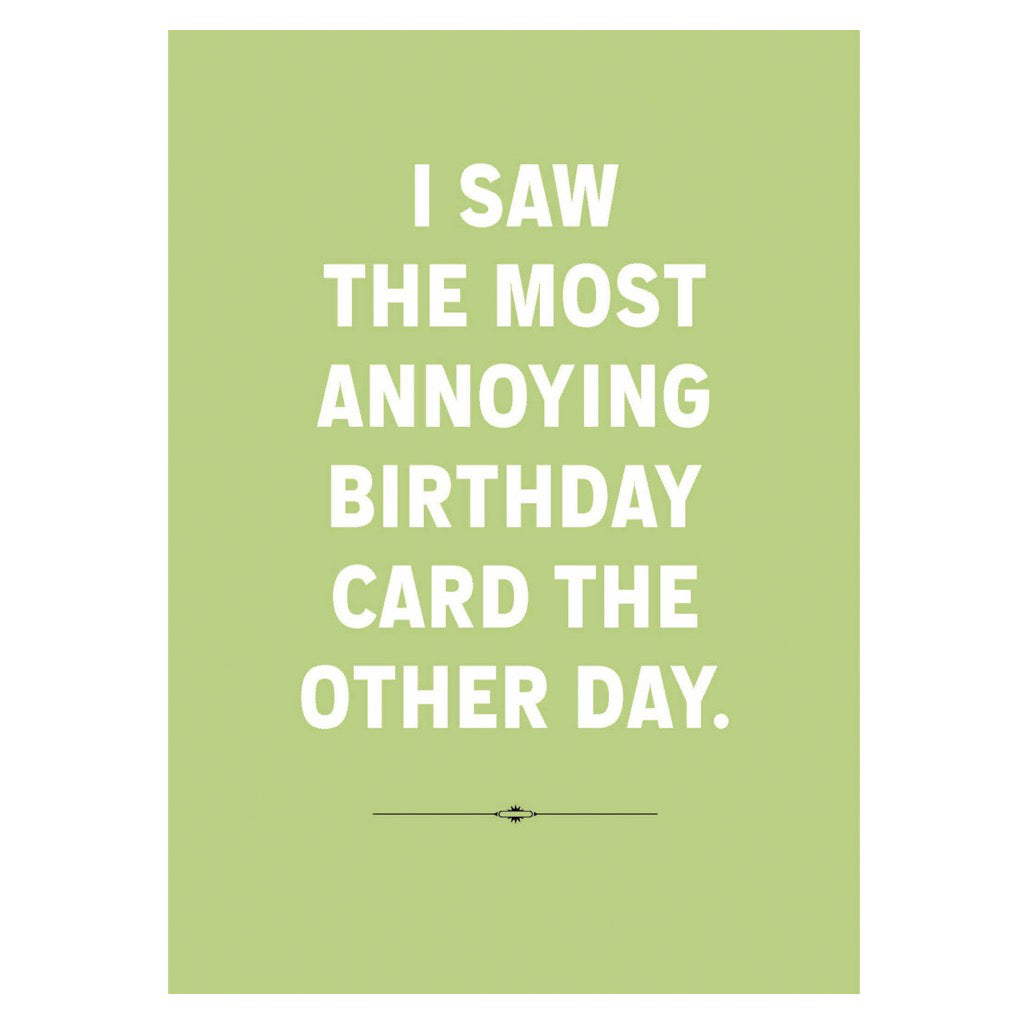 Most Annoying Birthday Card | Bald Guy Greetings – Outer Layer