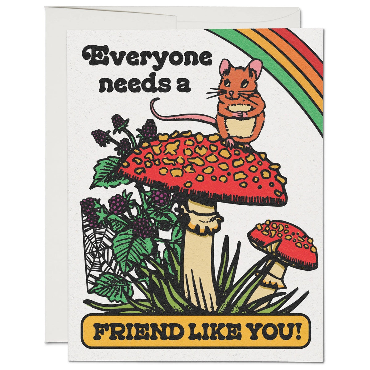 Mouse Friend Card | Red Cap Cards – Outer Layer