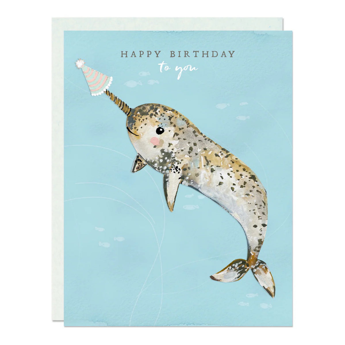 Narwhal Party Hat Birthday Card | Darling Lemon – Outer Layer