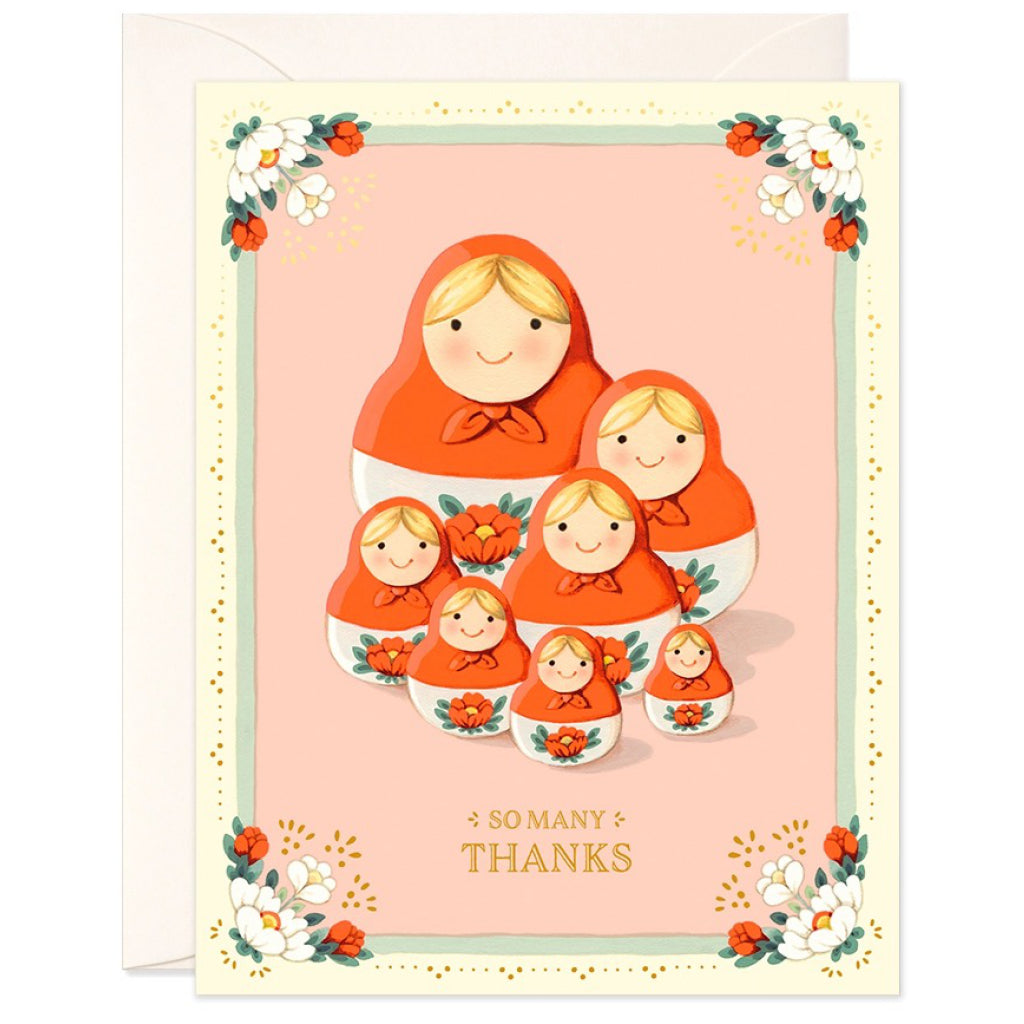 Nesting Dolls Thank You Card | JooJoo Paper – Outer Layer