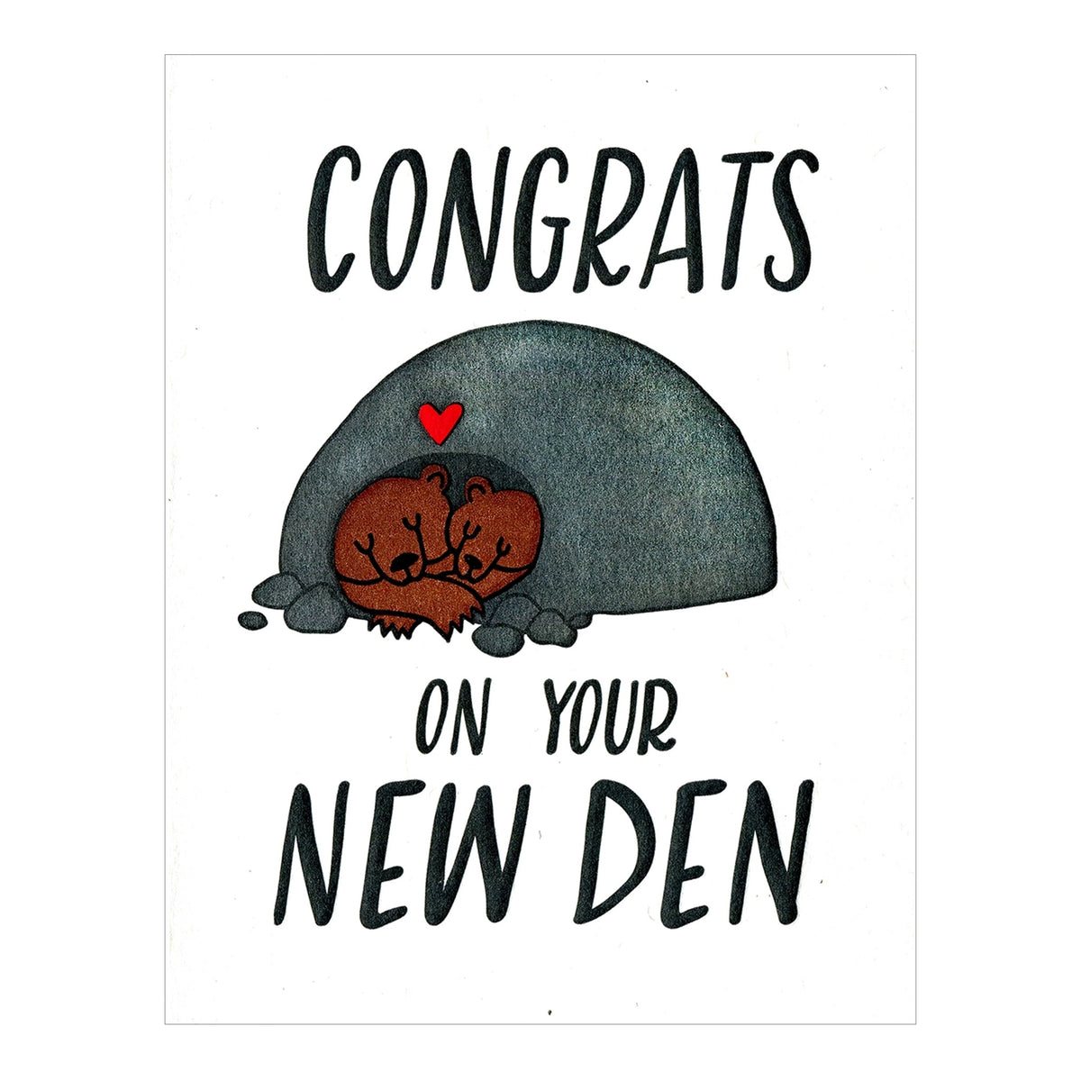 New Den New Home Card | Lady Pilot Letterpress – Outer Layer