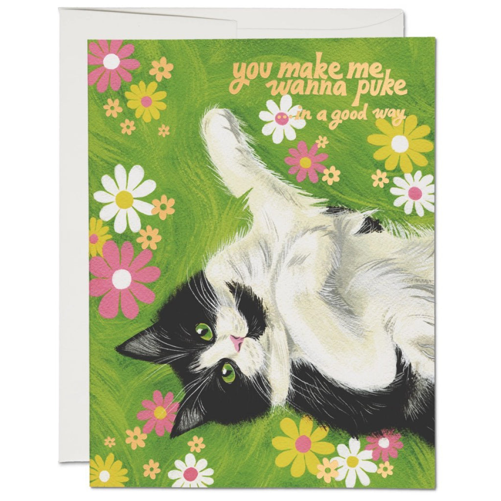 Nice Kitty Love Card | Red Cap Cards – Outer Layer