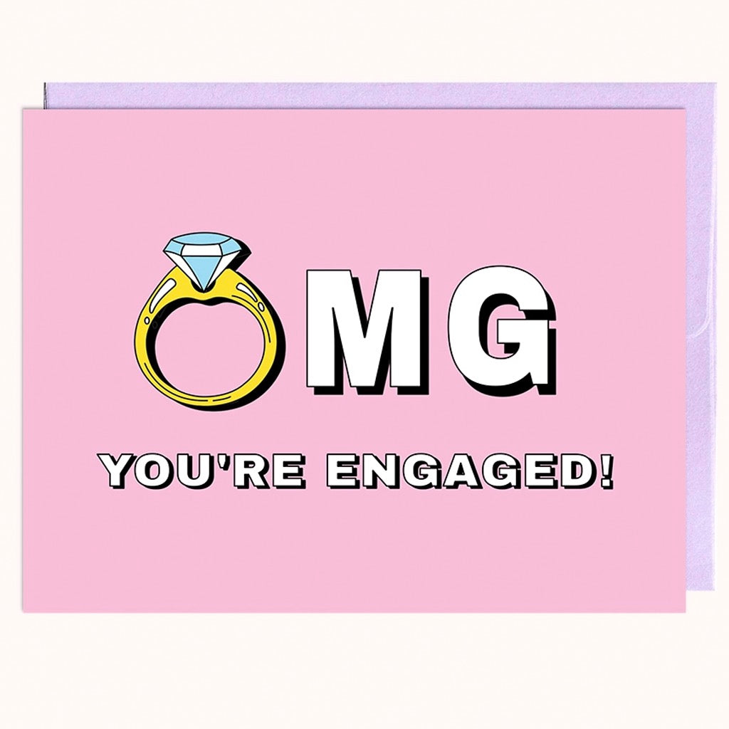 OMG You're Engaged! Card | Party Mountain Paper – Outer Layer