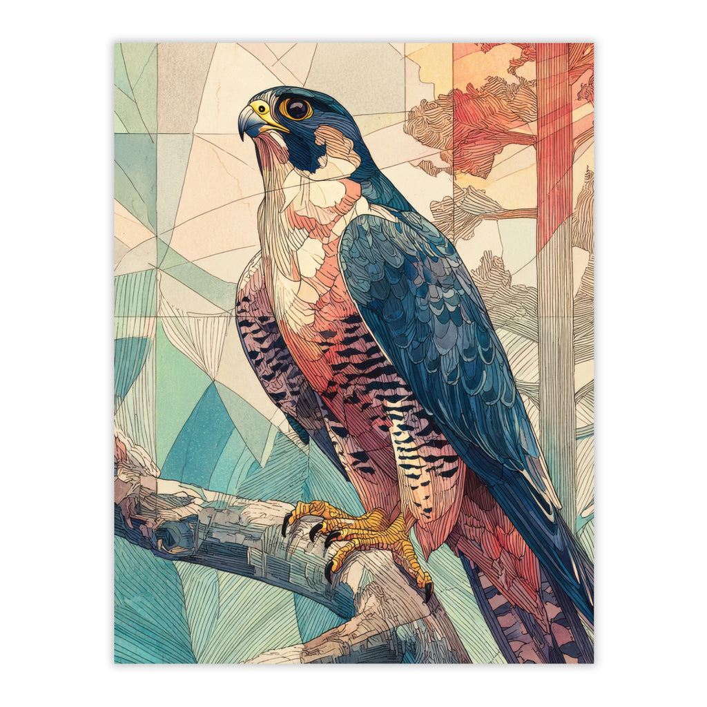Peregrine Falcon Blank Card | Waterknot – Outer Layer