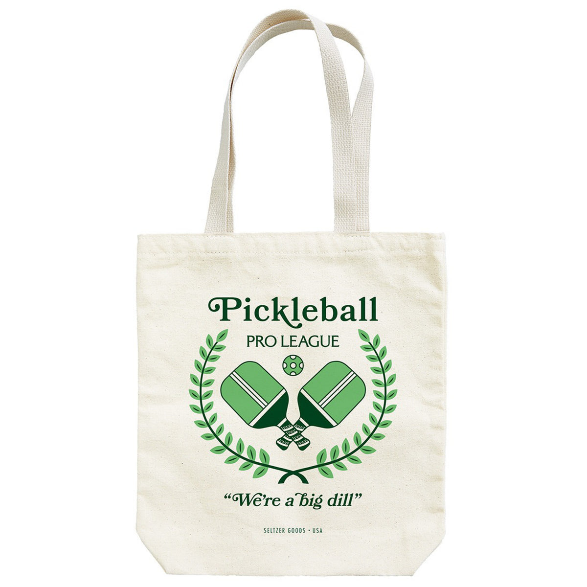 Pickleball Crest Tote Bag | Seltzer Goods – Outer Layer
