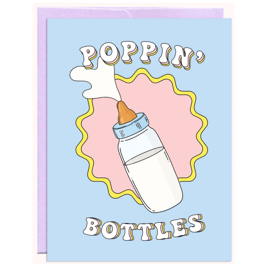 Poppin' Bottles Baby Card | Party Mountain Paper – Outer Layer