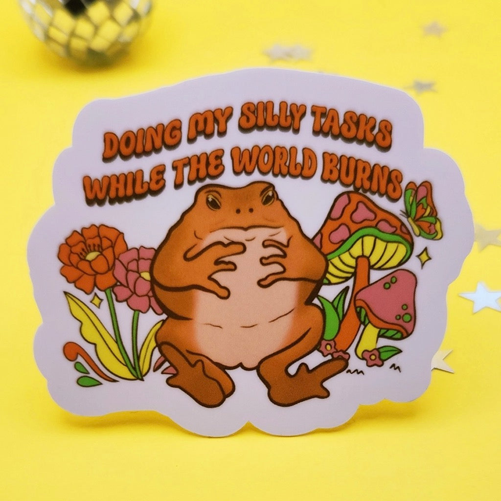 Silly Tasks Frog Sticker | Luxe Trauma – Outer Layer