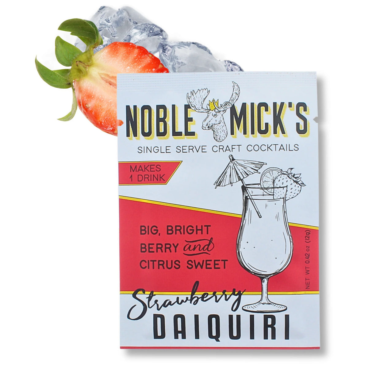 Strawberry Daiquiri Single Serve Cocktail Mix | Noble Mick's – Outer Layer