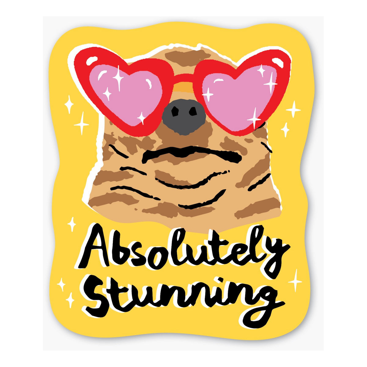 Stunning Dog Sticker | Party of One – Outer Layer
