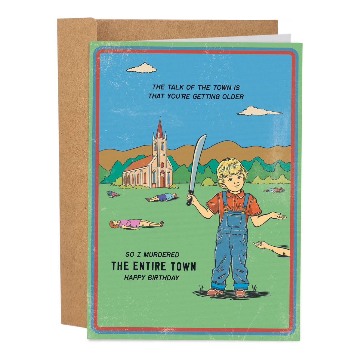 Talk Of The Town Birthday Card | Sleazy Greetings – Outer Layer