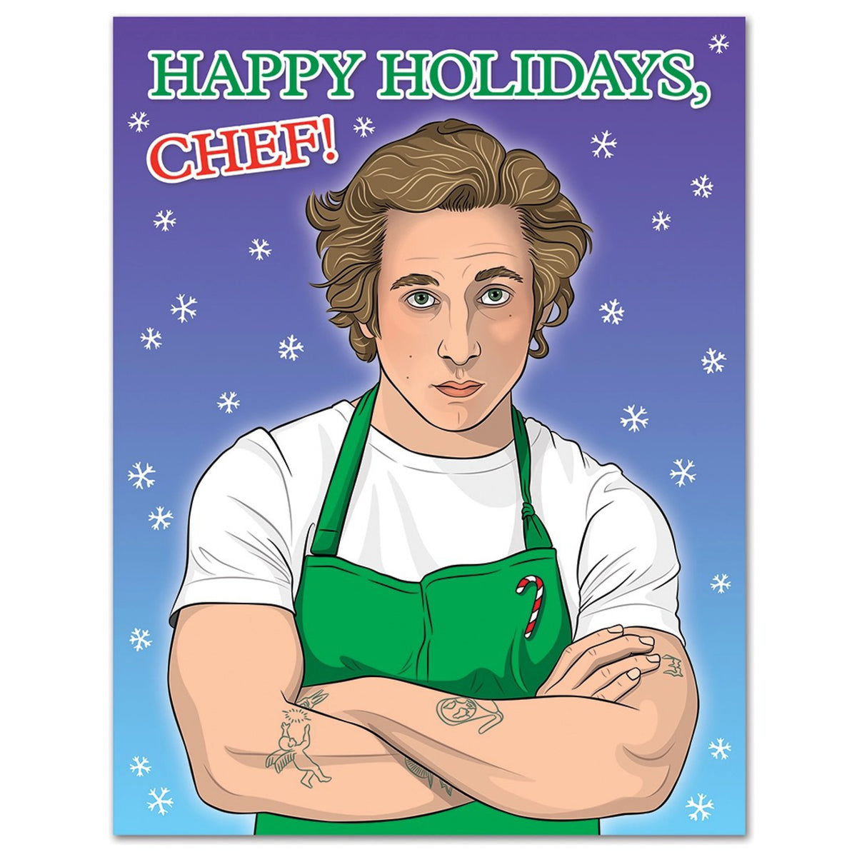 The Bear Happy Holidays Chef Christmas Card | The Found – Outer Layer