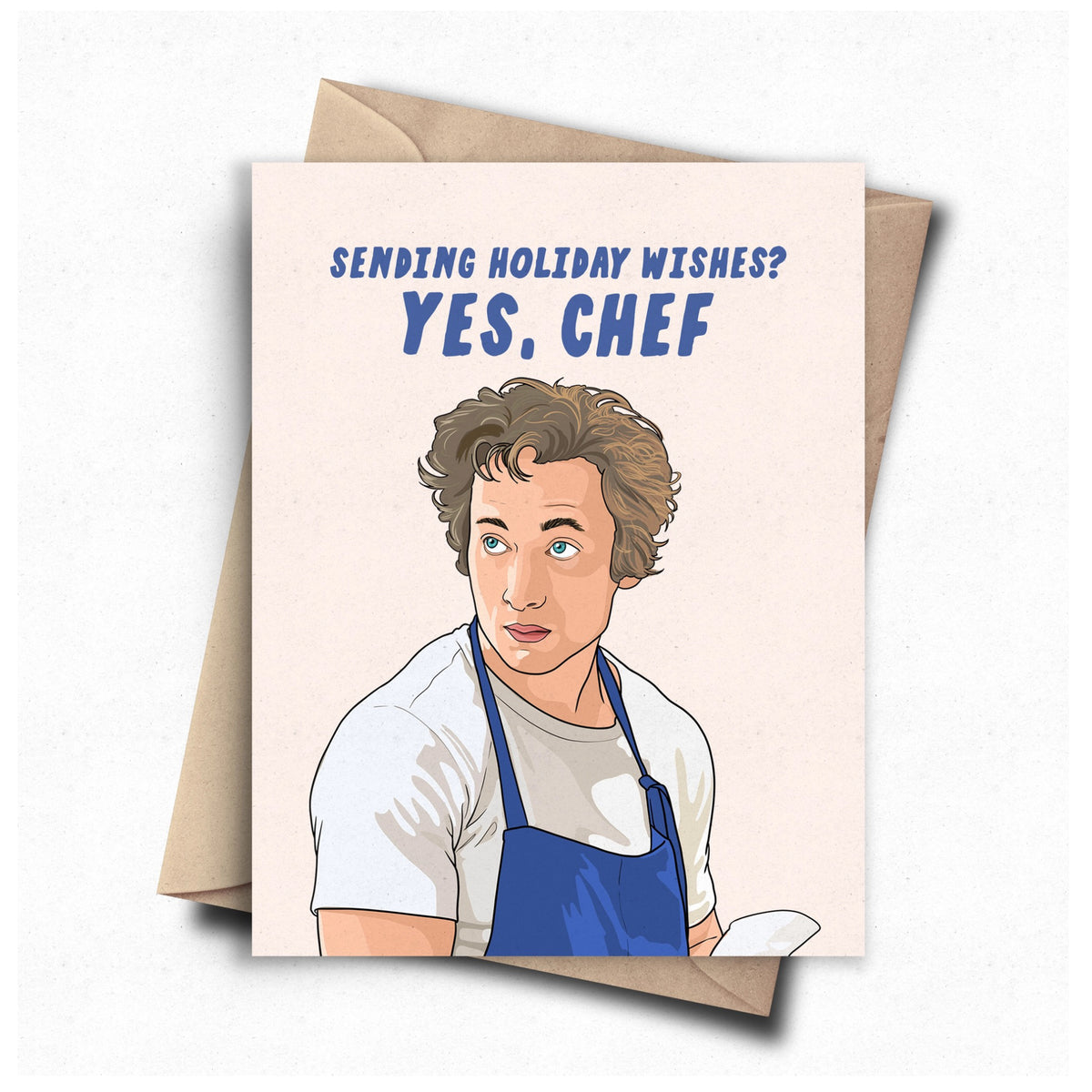 The Bear Yes Chef Christmas Card | Pop Cult Paper – Outer Layer