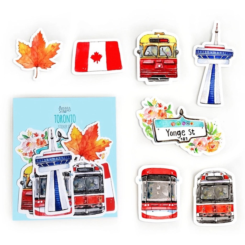 Toronto Icons Sticker Set | Amara Strand Studio – Outer Layer