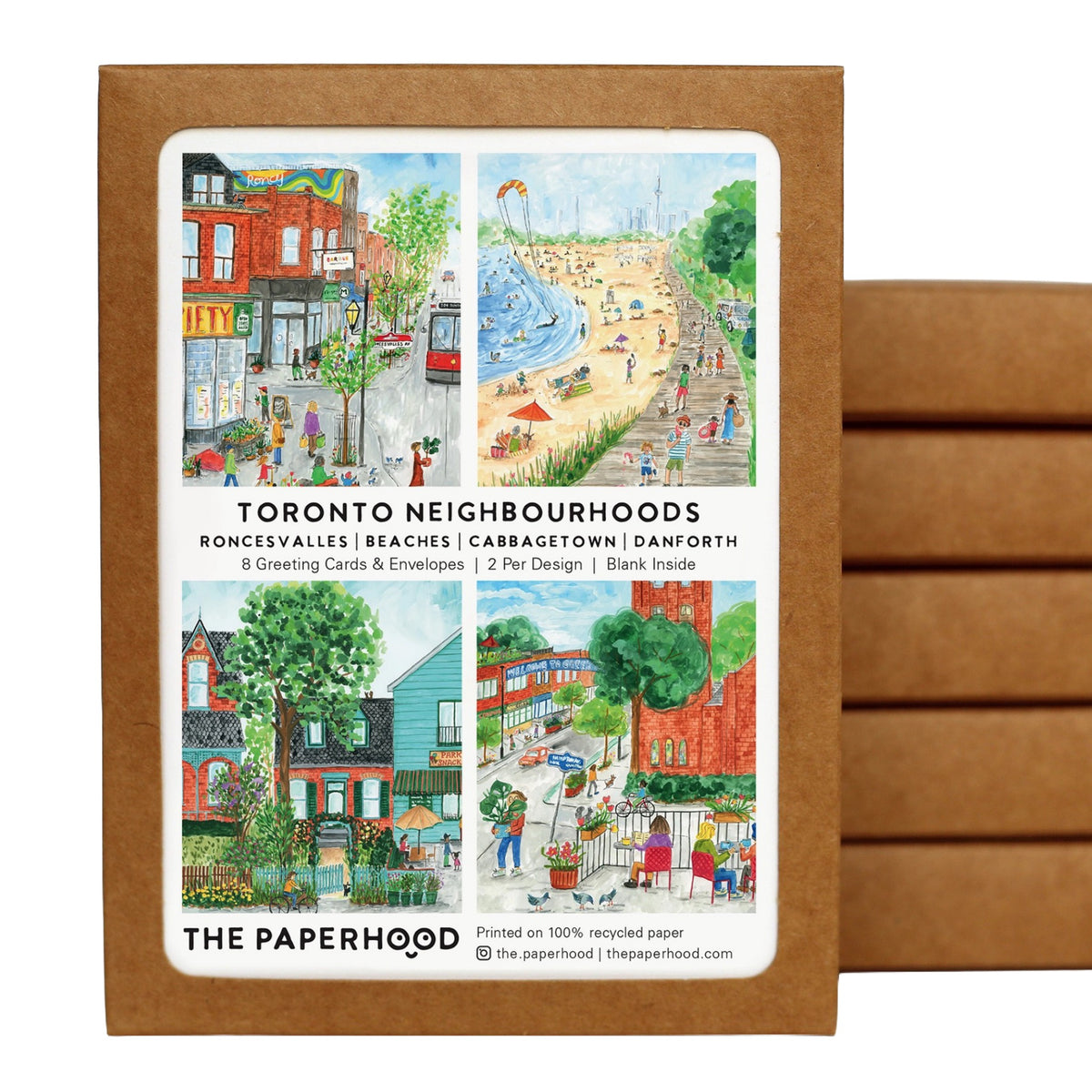 Toronto Neighbourhoods Assorted Box Of Cards | The Paperhood – Outer Layer