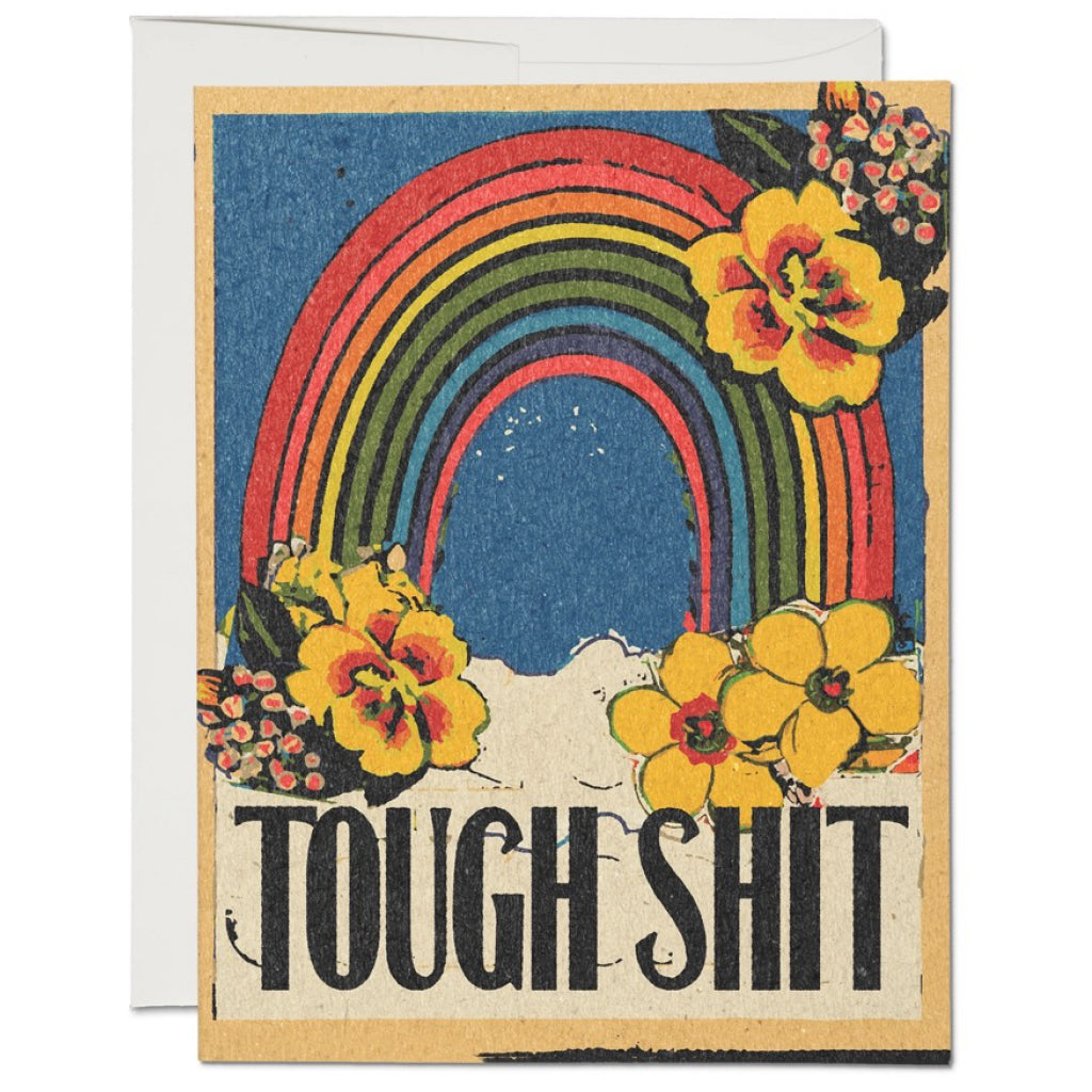 Tough Shit Encouragement Card | Red Cap Cards – Outer Layer
