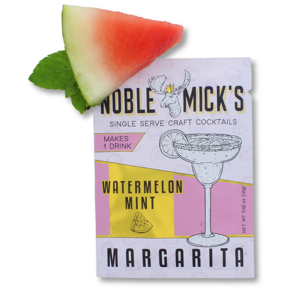 Watermelon Mint Margarita Single Serve Cocktail Mix | Noble Mick's ...