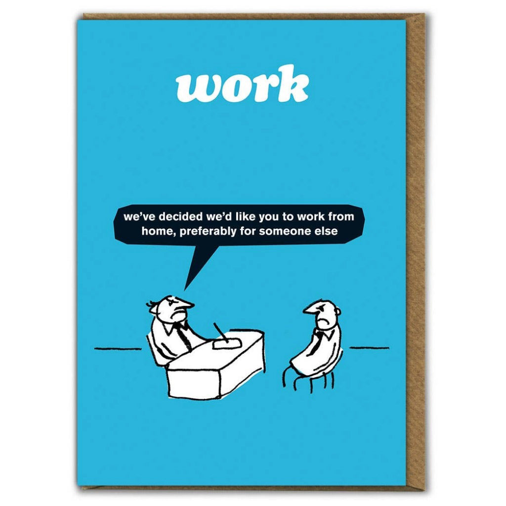 Work At Home For Someone Else Card | Brainbox Candy – Outer Layer