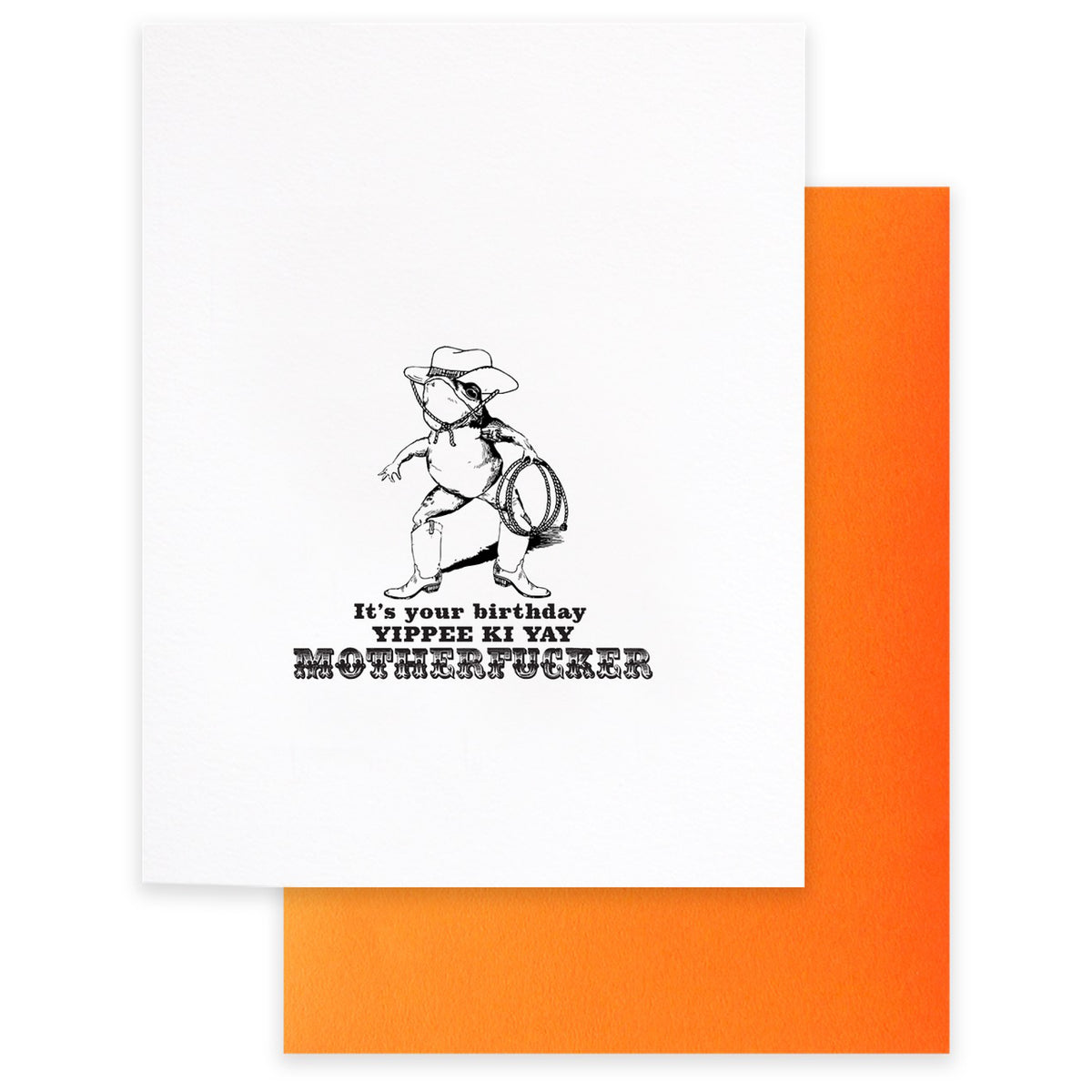 Yippee Ki Yay Frog Birthday Card | Cardideology – Outer Layer