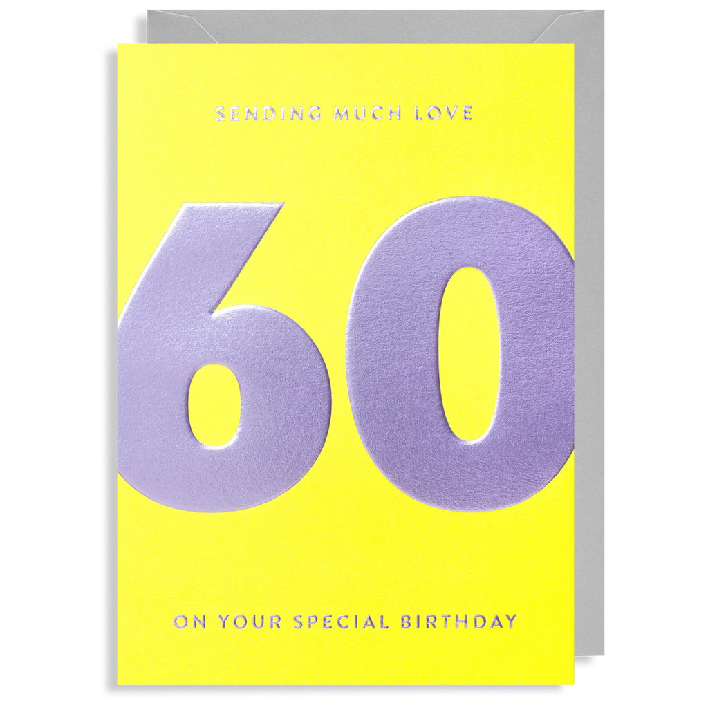 60th Special Birthday Card | Lagom Design – Outer Layer