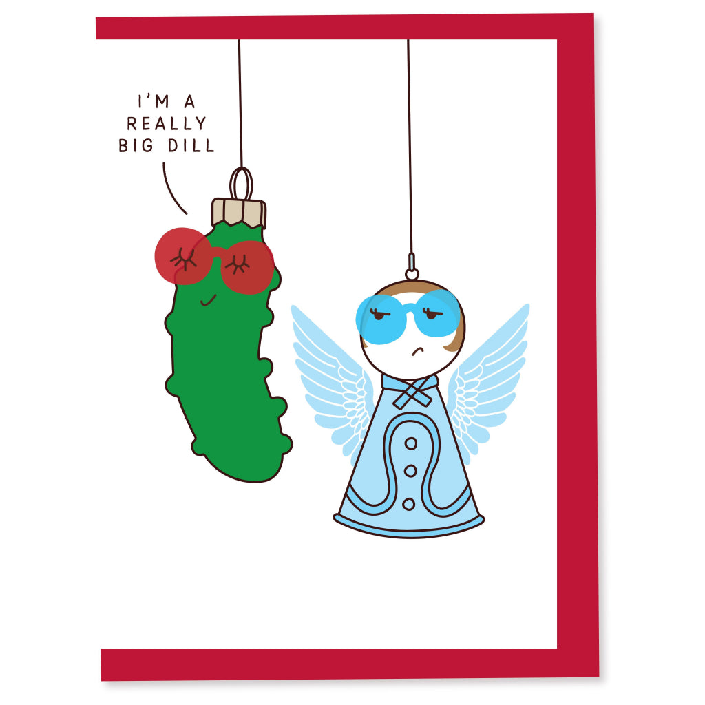 Angel & Pickle Holiday Card by A Smyth Co – Outer Layer
