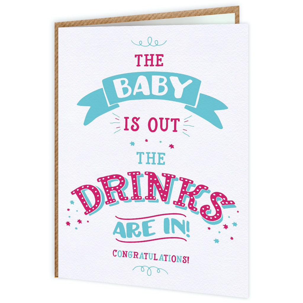 Baby Is Out Card by Brain Box Candy – Outer Layer