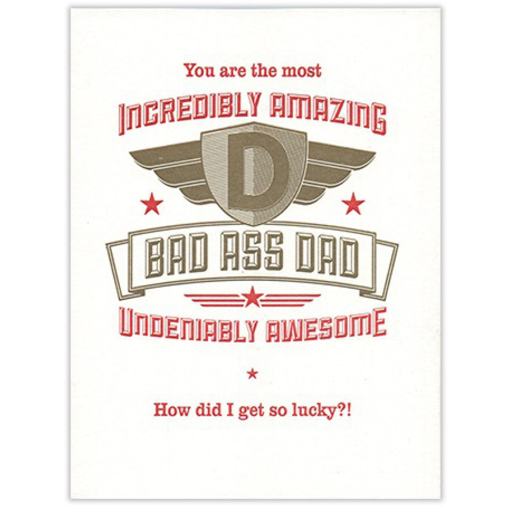 Bad Ass Dad Card by Waterknot – Outer Layer