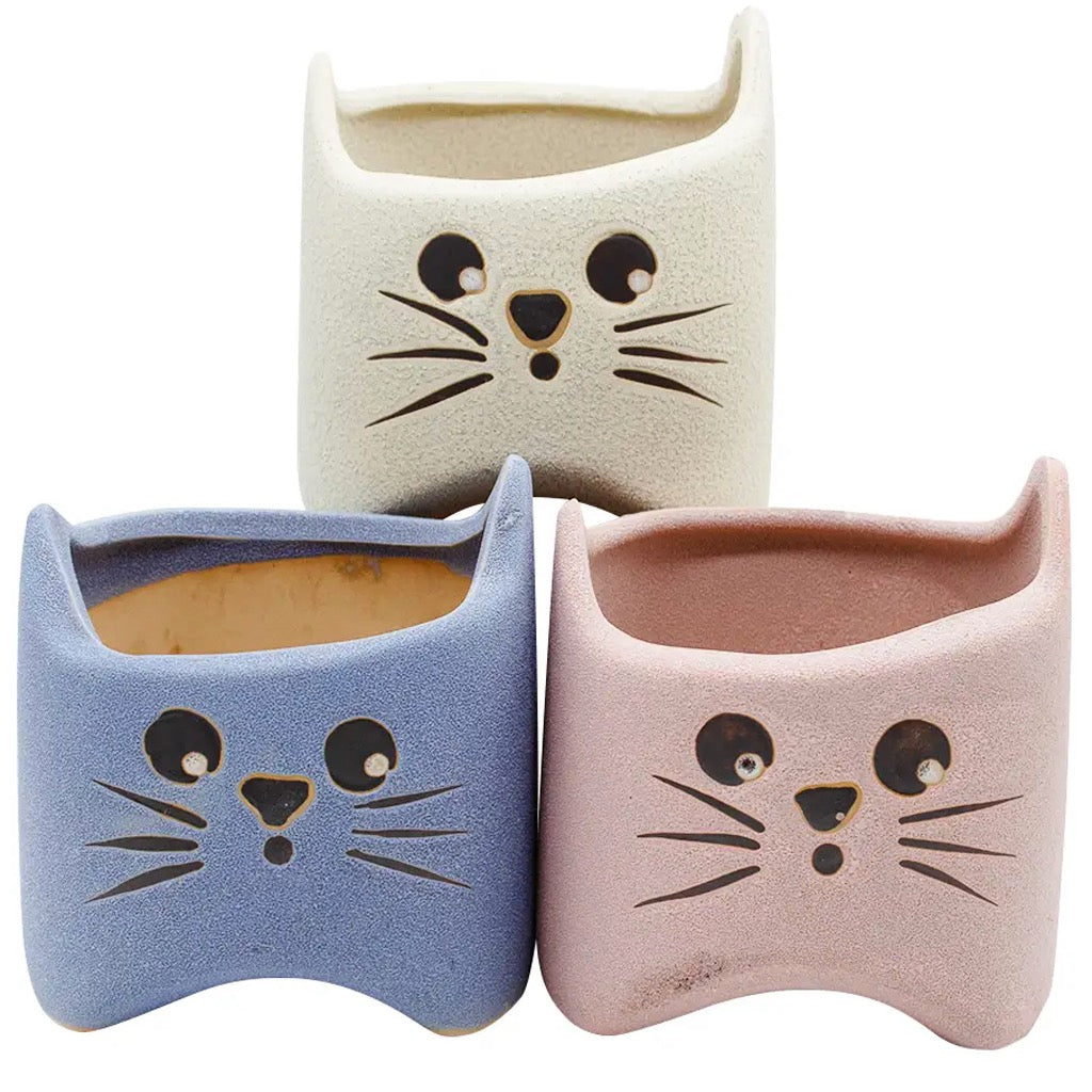 Big Eyed Cat Planter Pot | Springer Decor – Outer Layer