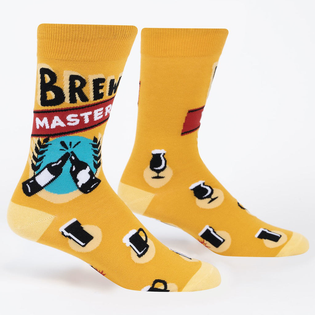 Brew Master Men's Crew Socks by Sock It To Me – Outer Layer