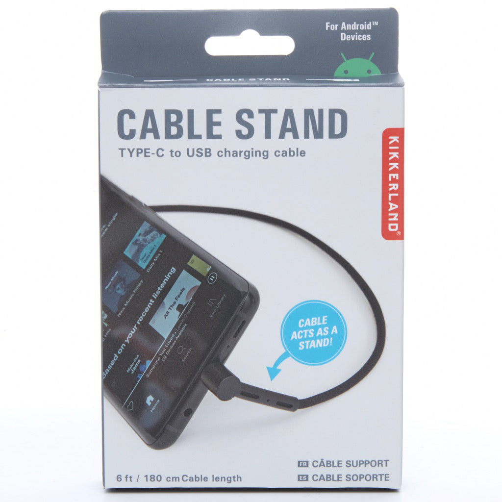 Cable Stand Charging Cord Type C by Kikkerland – Outer Layer