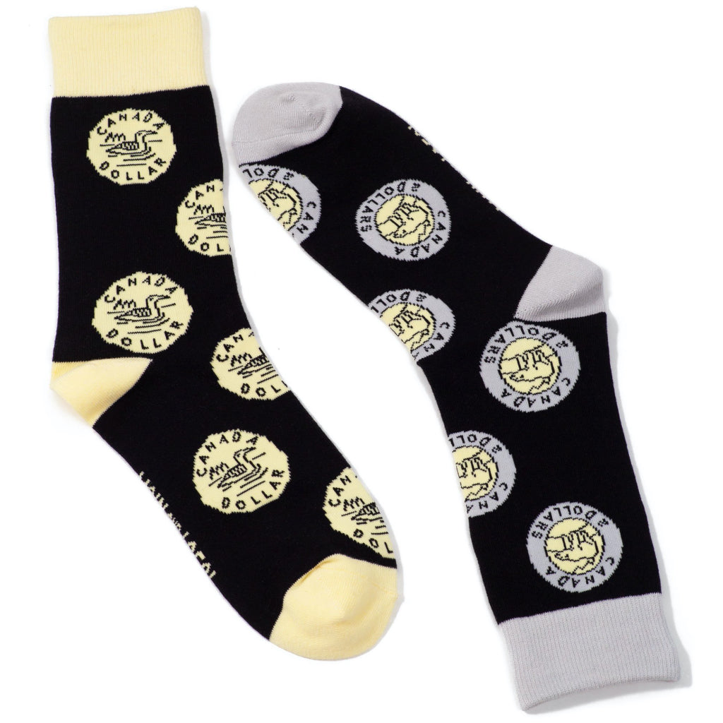 Canadian Coins Socks by Main and Local – Outer Layer