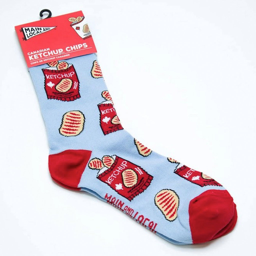 Canadian Ketchup Chips Socks by Main and Local – Outer Layer