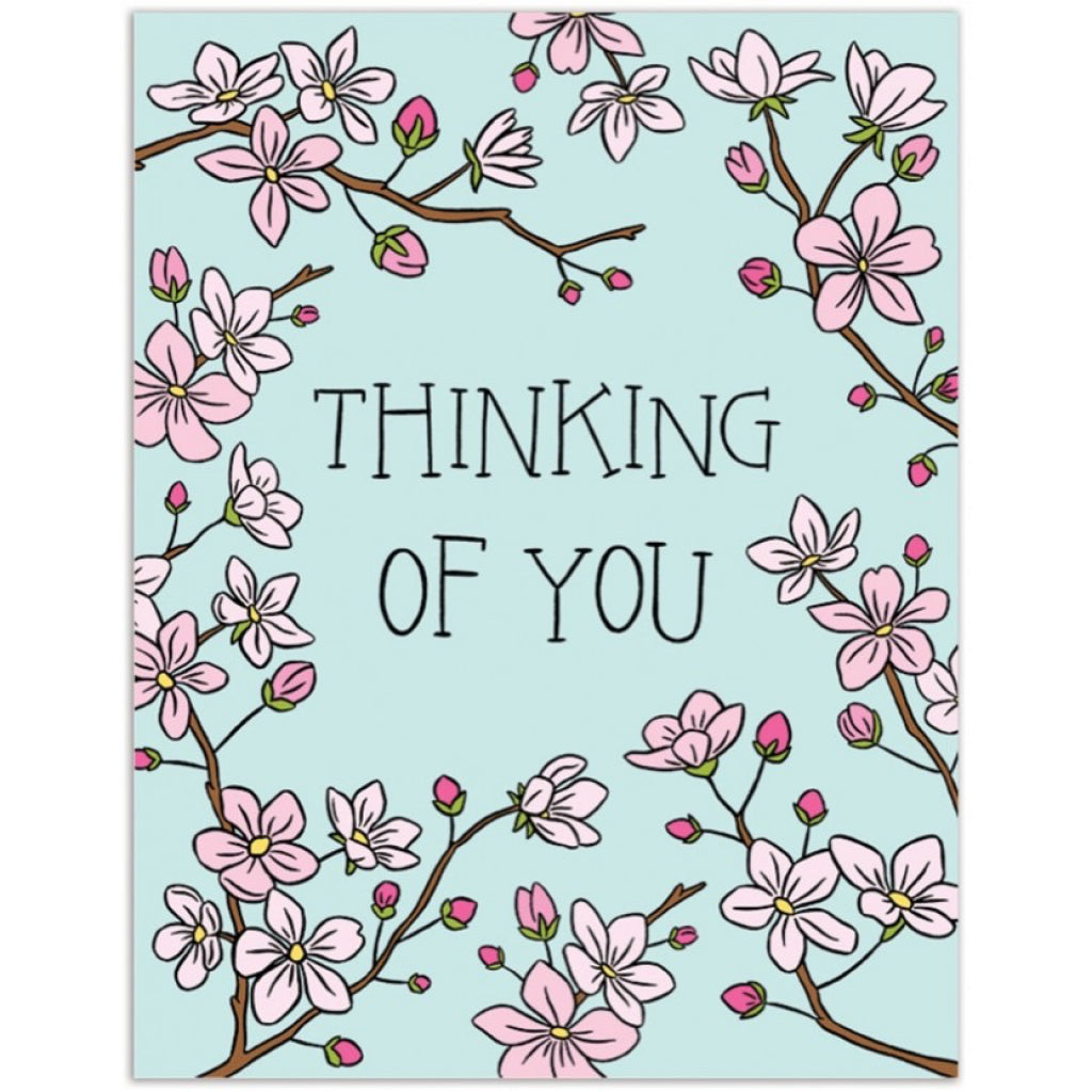 Cherry Blossoms Thinking of You Card by The Found – Outer Layer